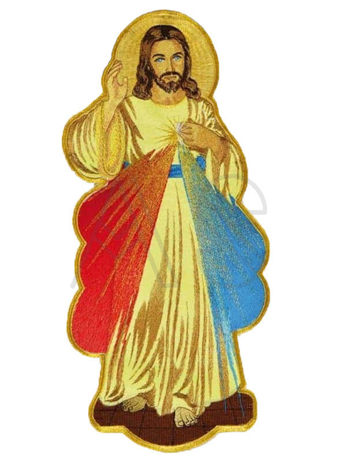 Embroidered Applique "Divine Mercy" EN - Ars Sacra