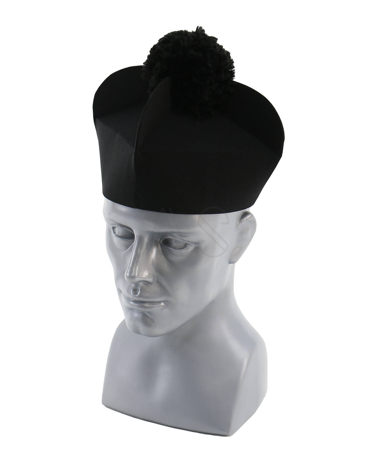 Black biretta 4 corner B-2 EN - Ars Sacra