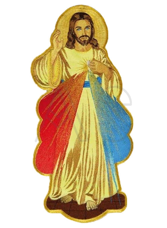 Embroidered Applique "Divine Mercy" EN - Ars Sacra