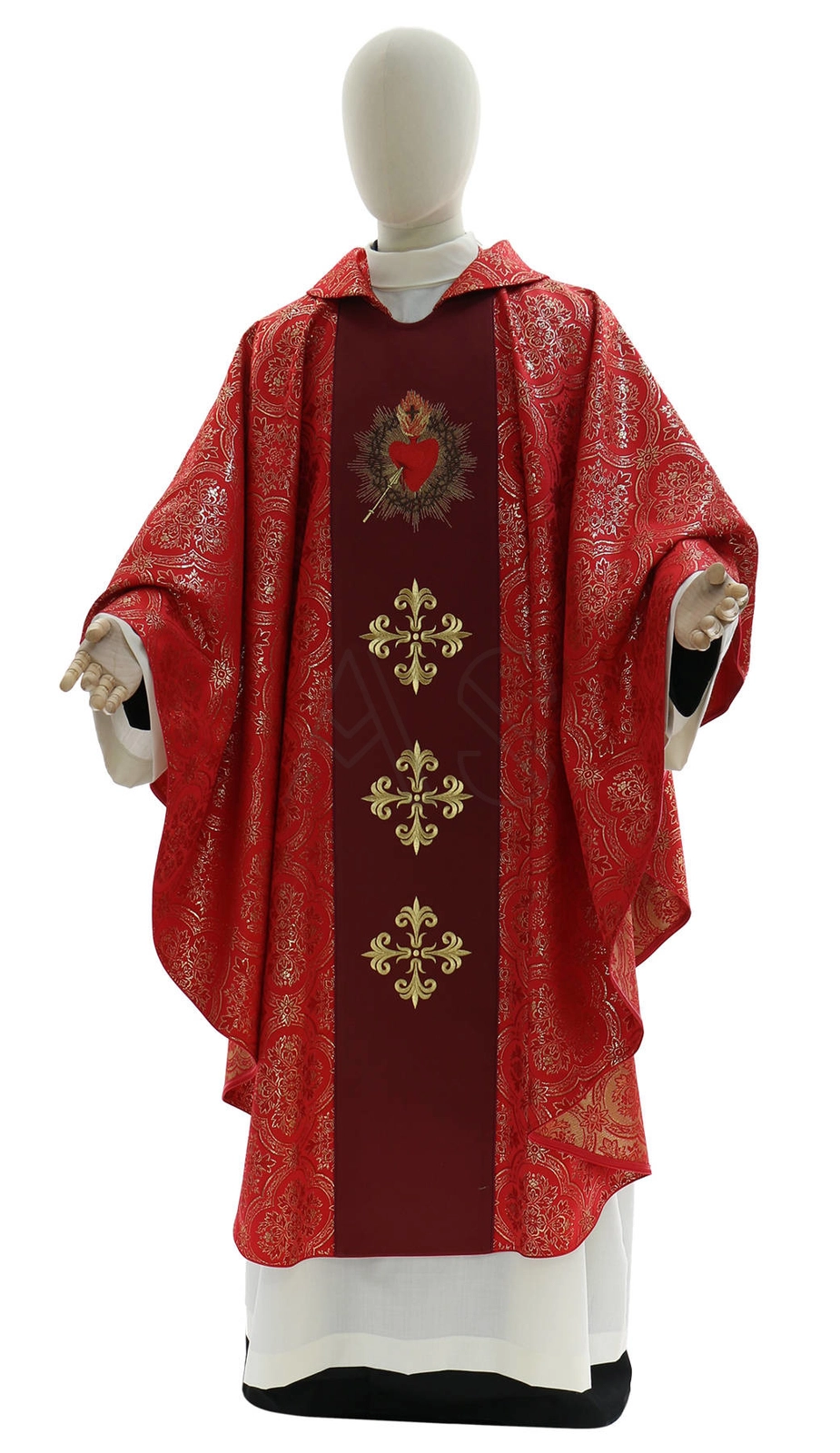 Casula gotica "Cuore di Gesù" 865-C14 EN - Ars Sacra