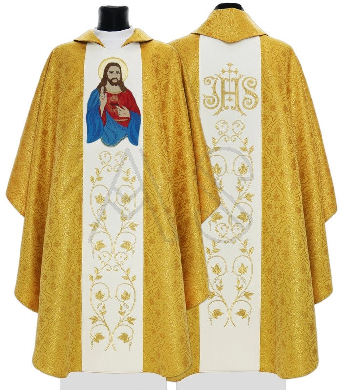 Gothic Chasuble "Heart of Jesus" 732-C25 EN - Ars Sacra